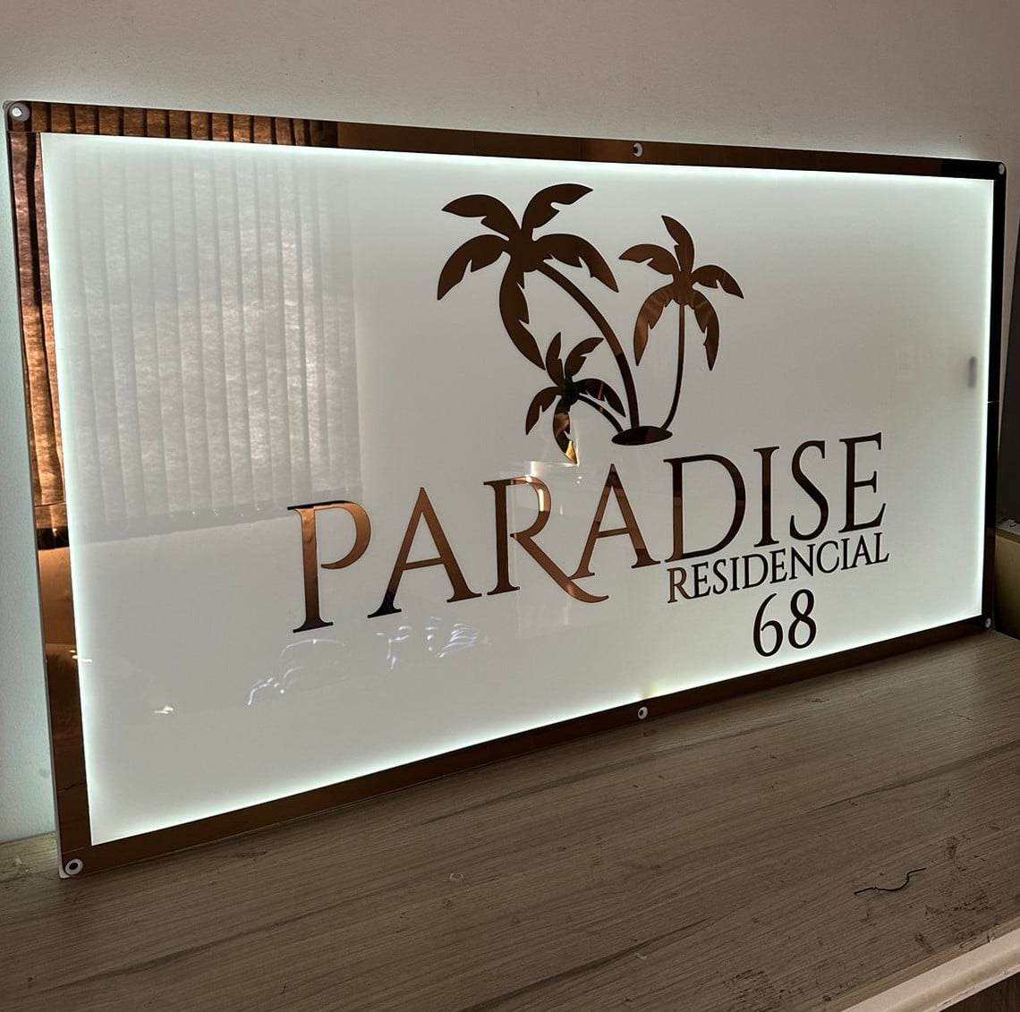 Placa Neon Led 150x80cm em Acrílico - Letreiro Personalizado - Compre ...