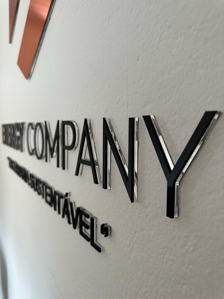 Letreiro de Parede Cristal - Acrílico Duplo Personalizado - Compre ...