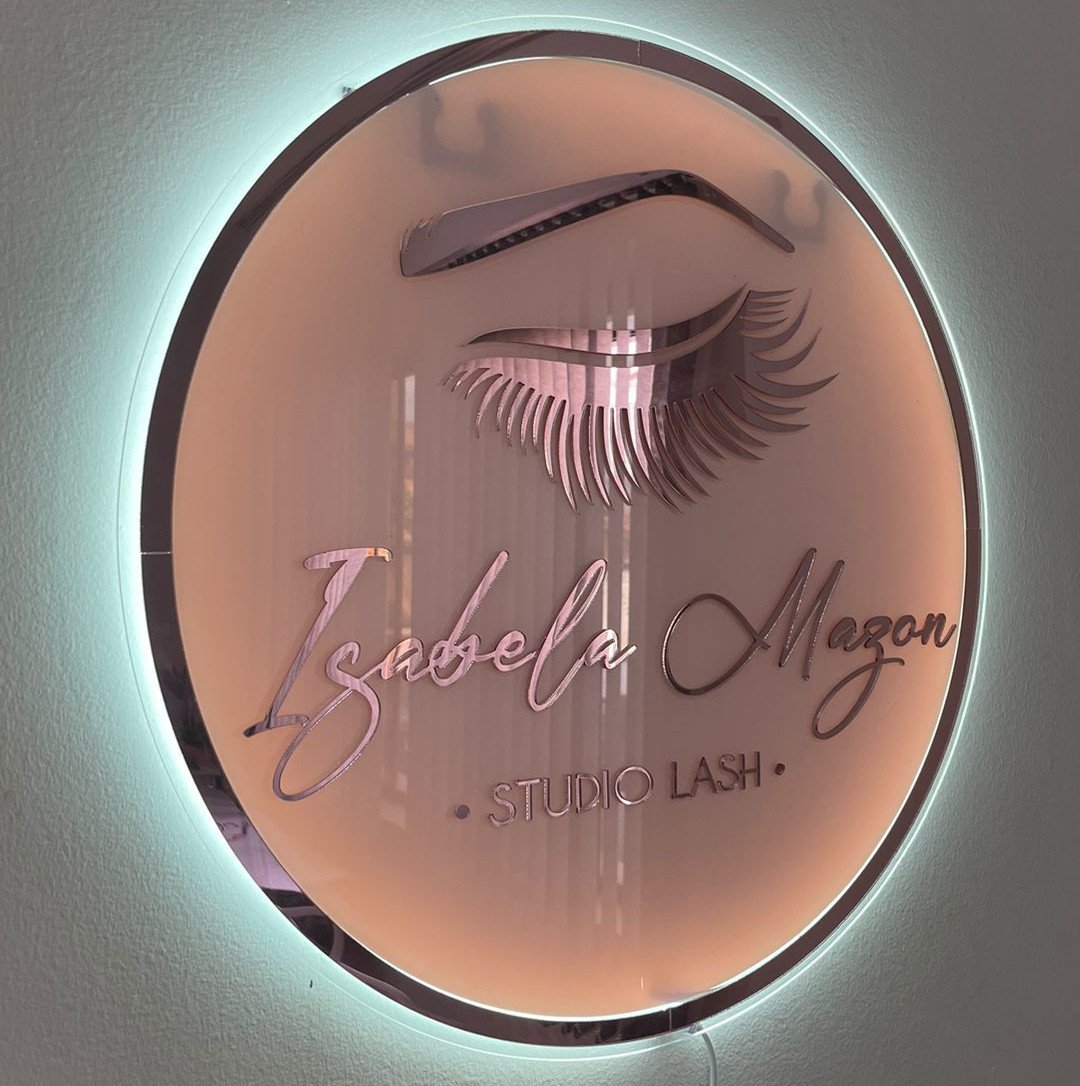 Placa Neon Led 50x50cm em Acrílico - Letreiro Personalizado - Compre ...