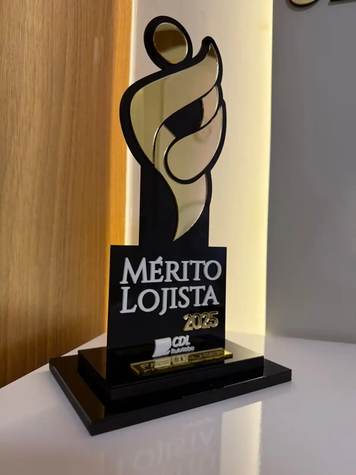 Troféu Personalizado Mérito Lojista- 01 - Compre online e parcele em 12 ...